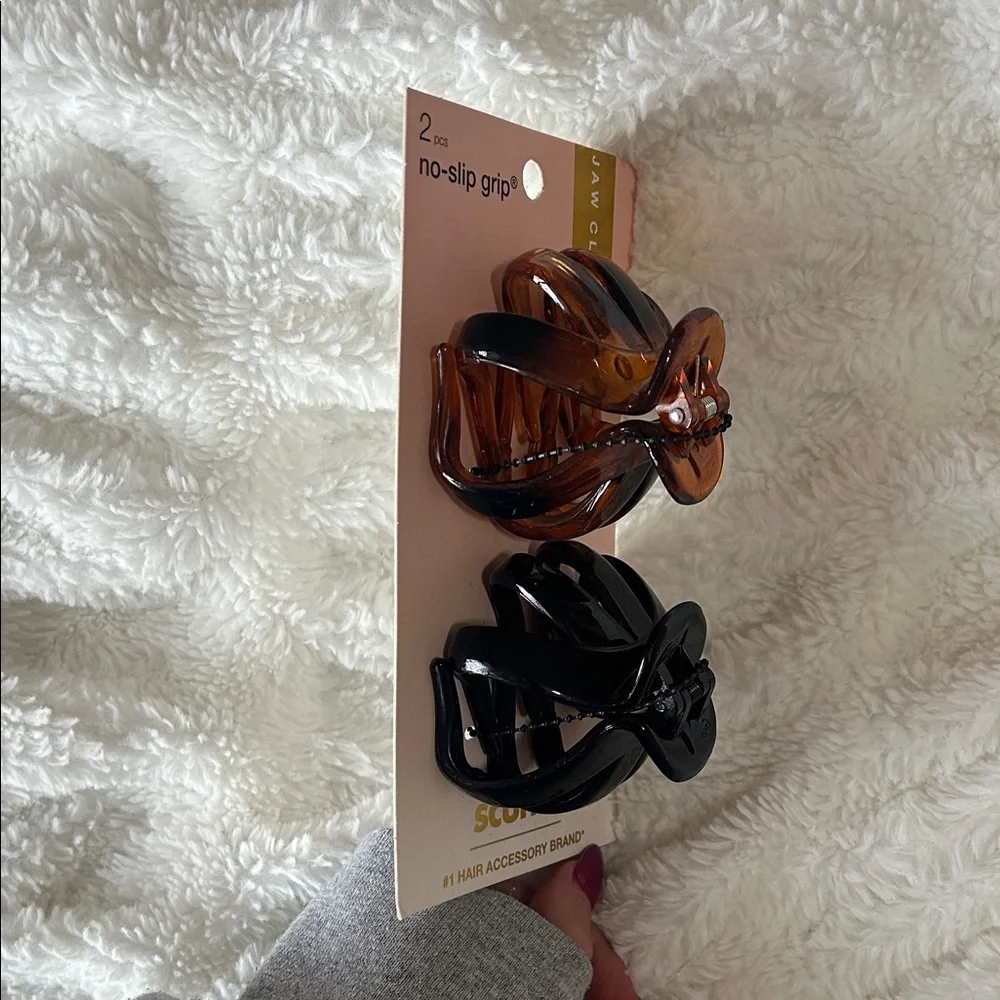 scunci | Accessories | Scunci 2pack Claw Clips Tortoise Shell Black ...
